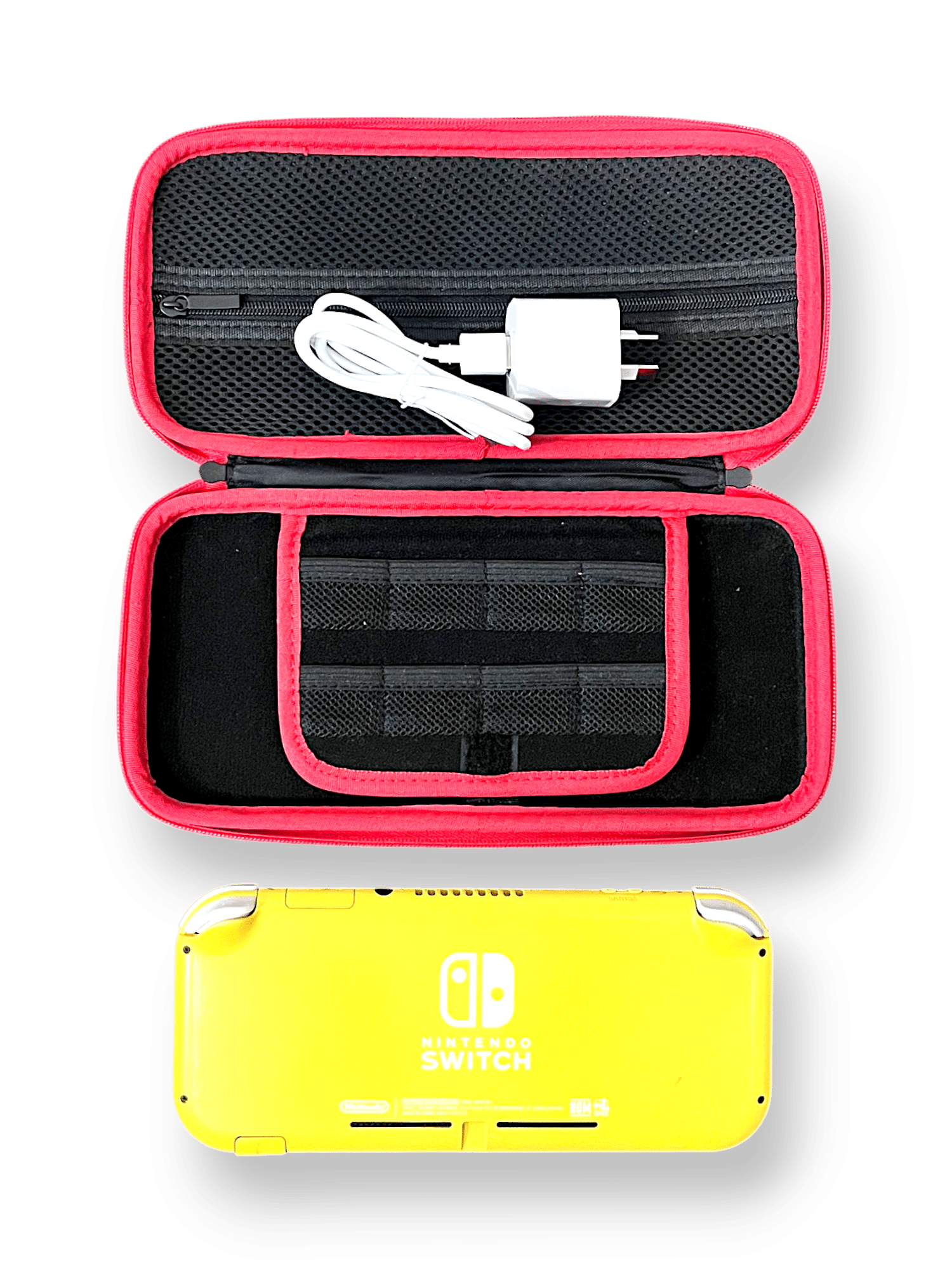 NINTENDO Switch Lite - Yellow + Case + 64GB Mem Card - Appleby Games