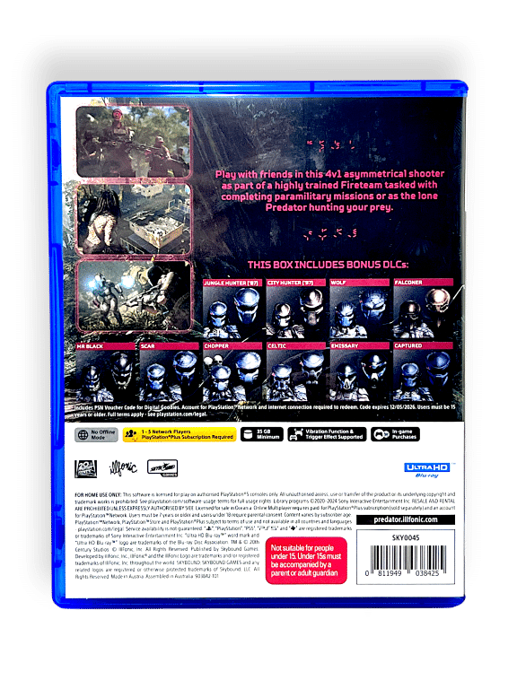 Predator: Hunting Grounds (PS5) *LIMITED EDITION* - Appleby Games