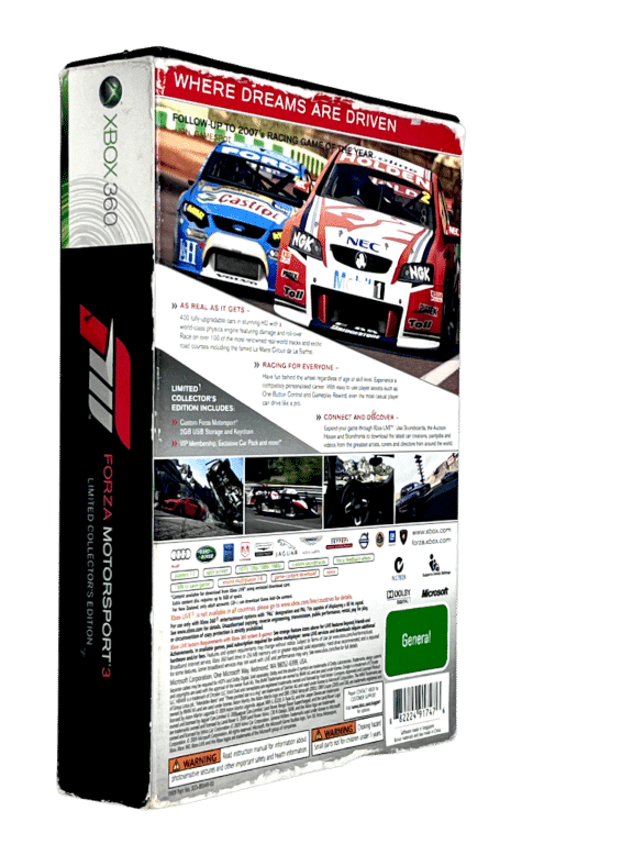 Forza Motorsport 3 COLLECTOR'S EDITION (Xbox 360) *BLACK BOX EDITION ...