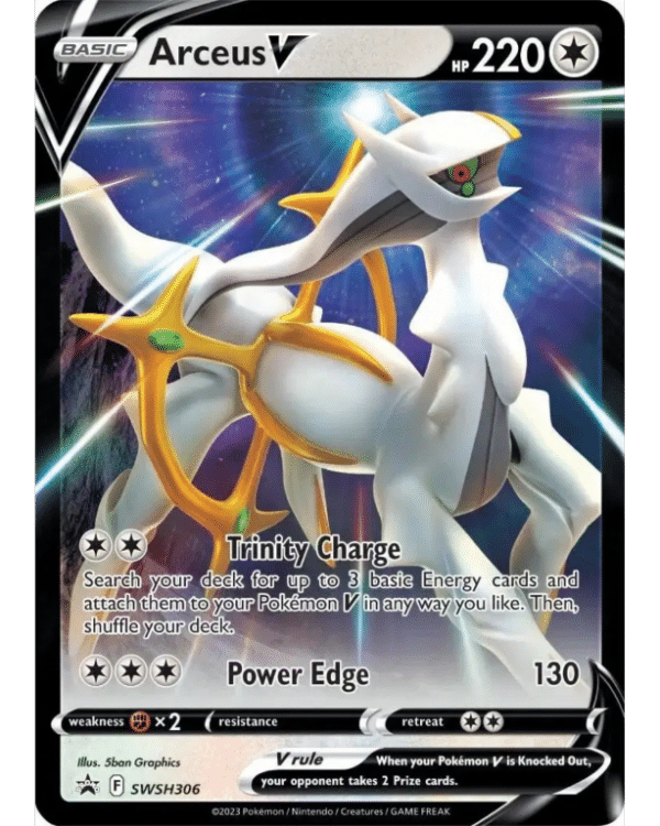 POKEMON TCG - Arceus V SWSG306 Sword & Shield Promo - Appleby Games