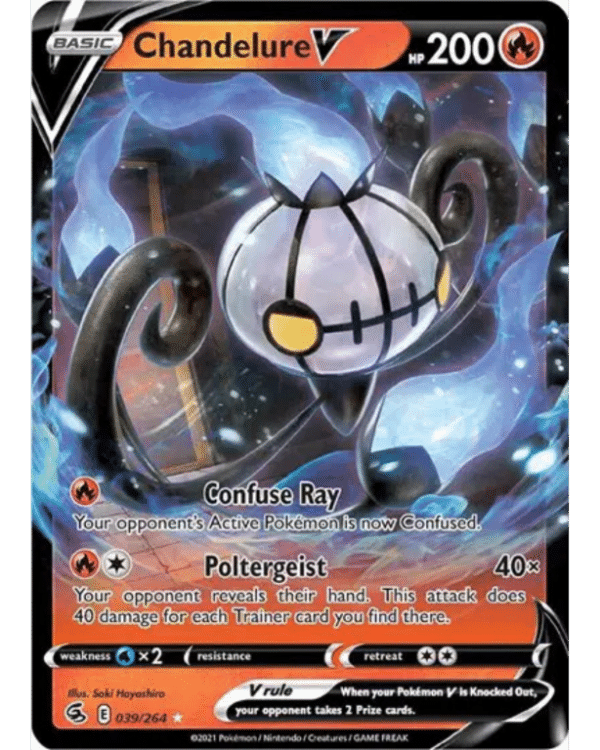 POKEMON TCG - Chandelure V 039/264 Fusion Strike - Appleby Games