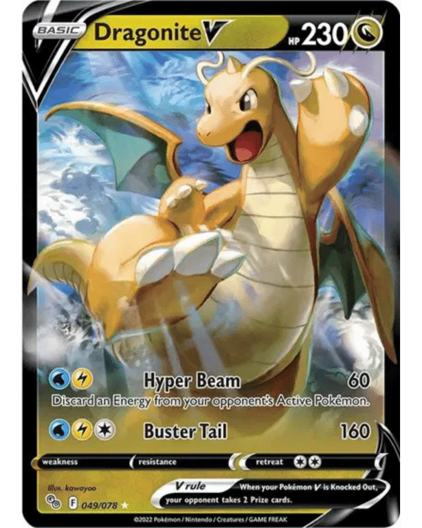 POKEMON TCG - Dragonite V 049/078 Pokemon Go - Appleby Games
