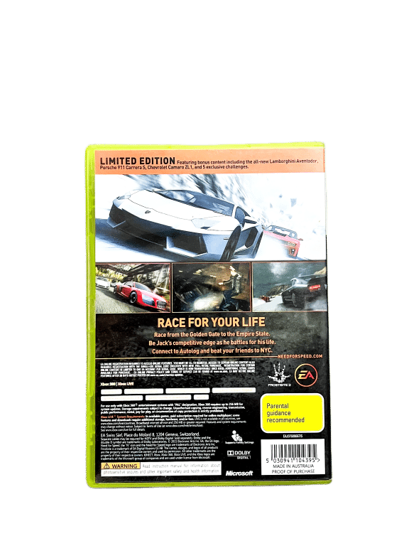 Need for Speed: The Run (Xbox 360) Limited Edition EXCELLENT & COMPLETE ...