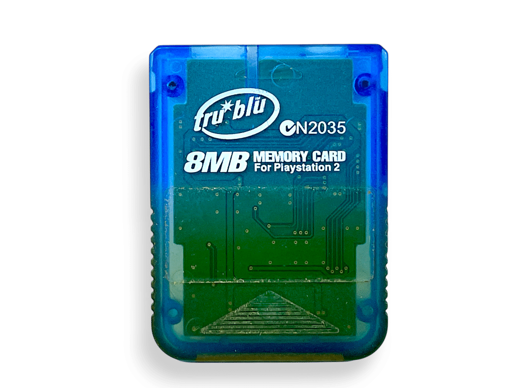 Tru Blu PlayStation 2 Memory Card (PS2) Translucent Blue (preowned ...