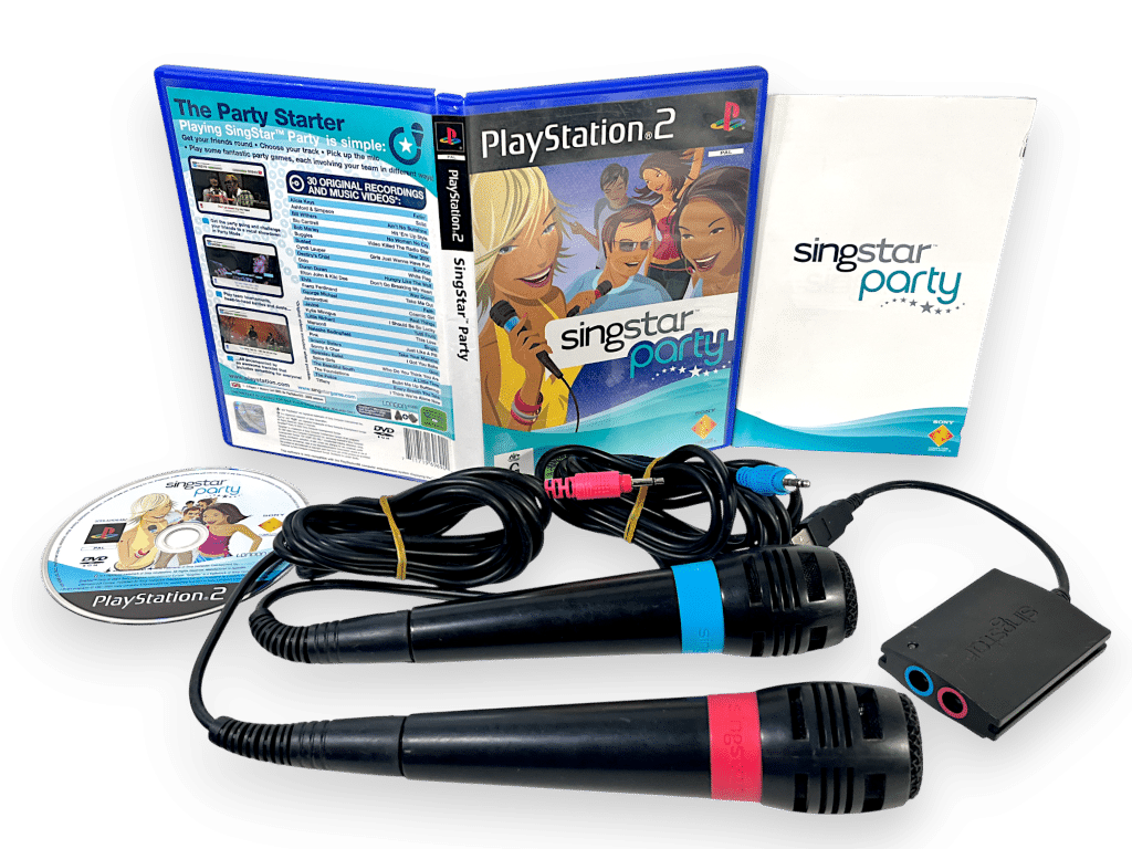 SingStar Party + SingStar Microphones PS2 *COMPLETE GIFT SET* - Appleby ...