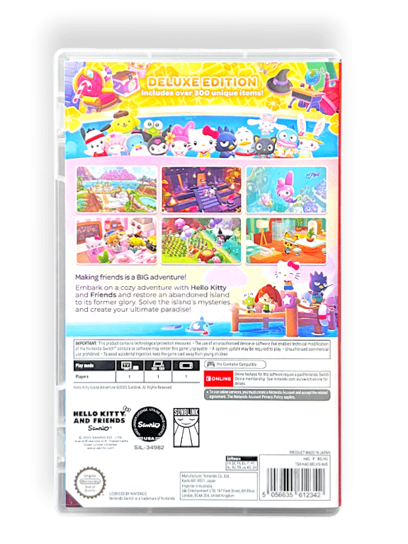 Hello Kitty Island Adventure DELUXE Edition (Switch) AS NEW - Appleby Games