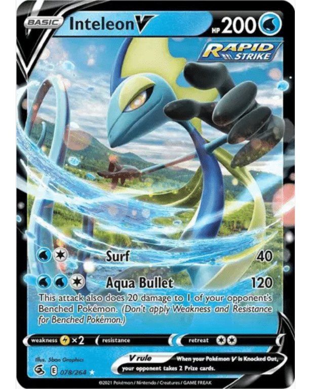 POKEMON TCG - Inteleon V 078/264 Fusion Strike - Appleby Games