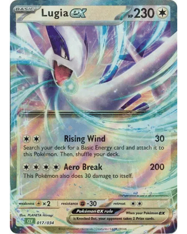 POKEMON TCG - Lugia EX 017/034 Trading Card Game Classic - Appleby Games