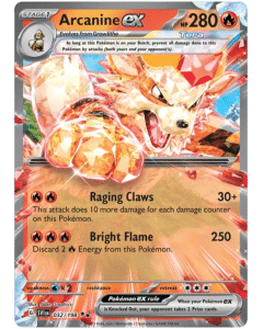 POKEMON TCG - Arcanine EX 032/198 Scarlet & Violet Base Set - Appleby Games