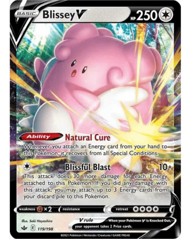 POKEMON TCG - Blissey V 119/198 Chilling Reign - Appleby Games