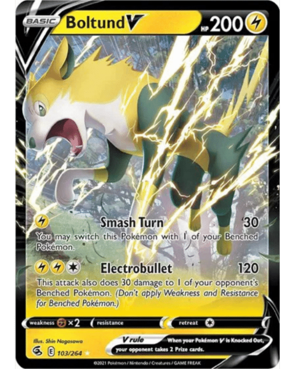 POKEMON TCG - Boltund V 103/264 Fusion Strike - Appleby Games