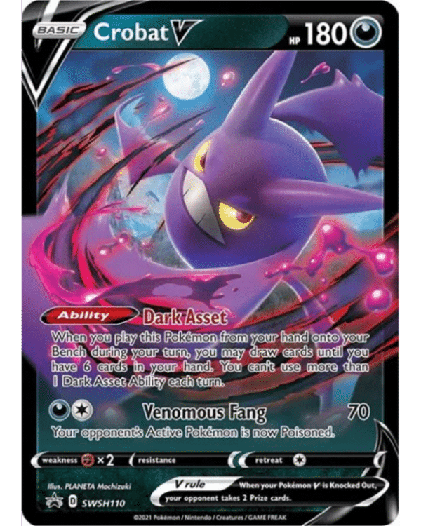 POKEMON TCG - Crobat V SWSH110 Sword & Shield Promo - Appleby Games