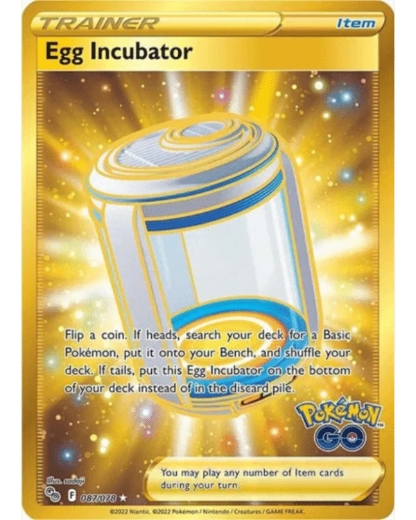 POKEMON TCG - Egg Incubator 087/078 Pokemon Go - Appleby Games