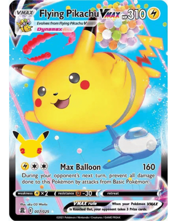 POKEMON TCG - Flying Pikachu VMAX 007/025 Celebrations - Appleby Games