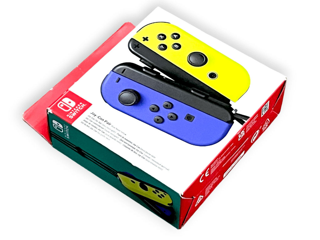 Nintendo Switch Joy-Cons Pair Yellow & Blue MINT IN BOX - Appleby Games