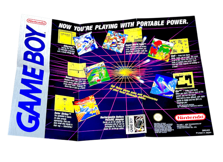 Nintendo Game Boy "Portable Power" Promotional Poster (Game Boy ...
