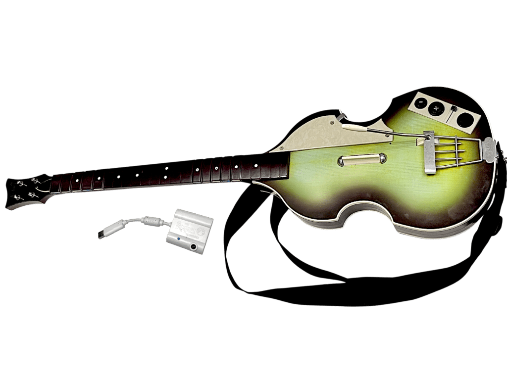 Beatles Rock Band WIRELESS GUITAR + DONGLE (Wii) *READ DESCRIPTION ...