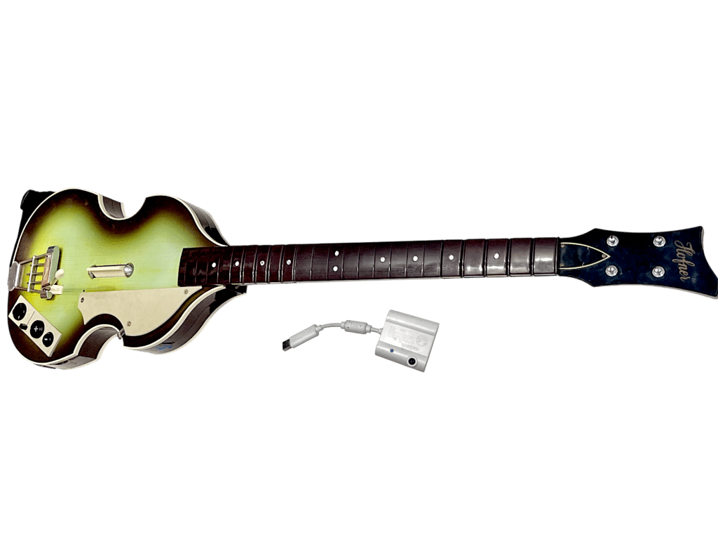 Beatles Rock Band WIRELESS GUITAR + DONGLE (Wii) *READ DESCRIPTION ...