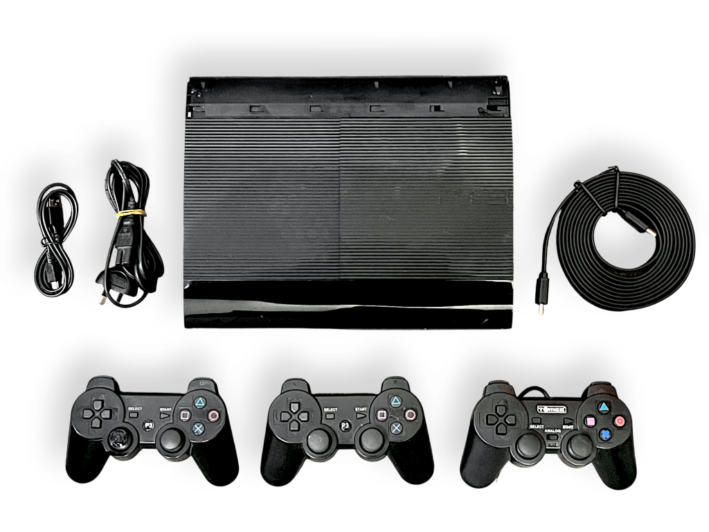 PS3 Super-Slim 500GB Premium Console + 3 Controllers - Appleby Games