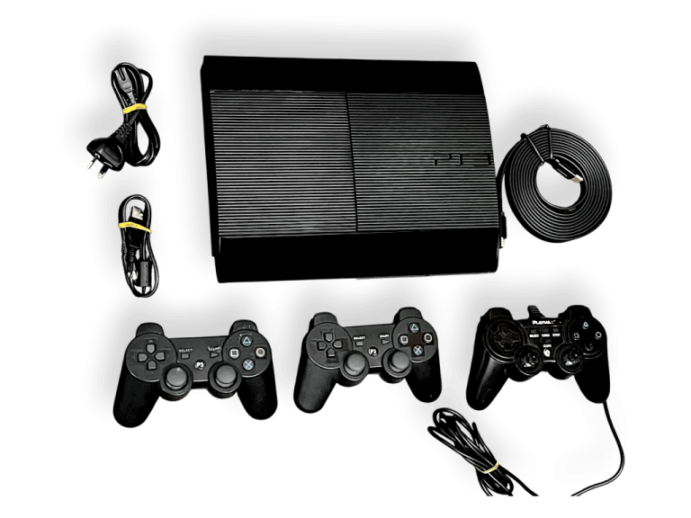 PS3 Super-Slim 500GB Premium Console + 3 Controllers - Appleby Games