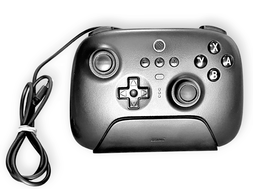 8bitDo Ultimate 2 Bluetooth Controller (Black) + Genuine Adapter (Red ...