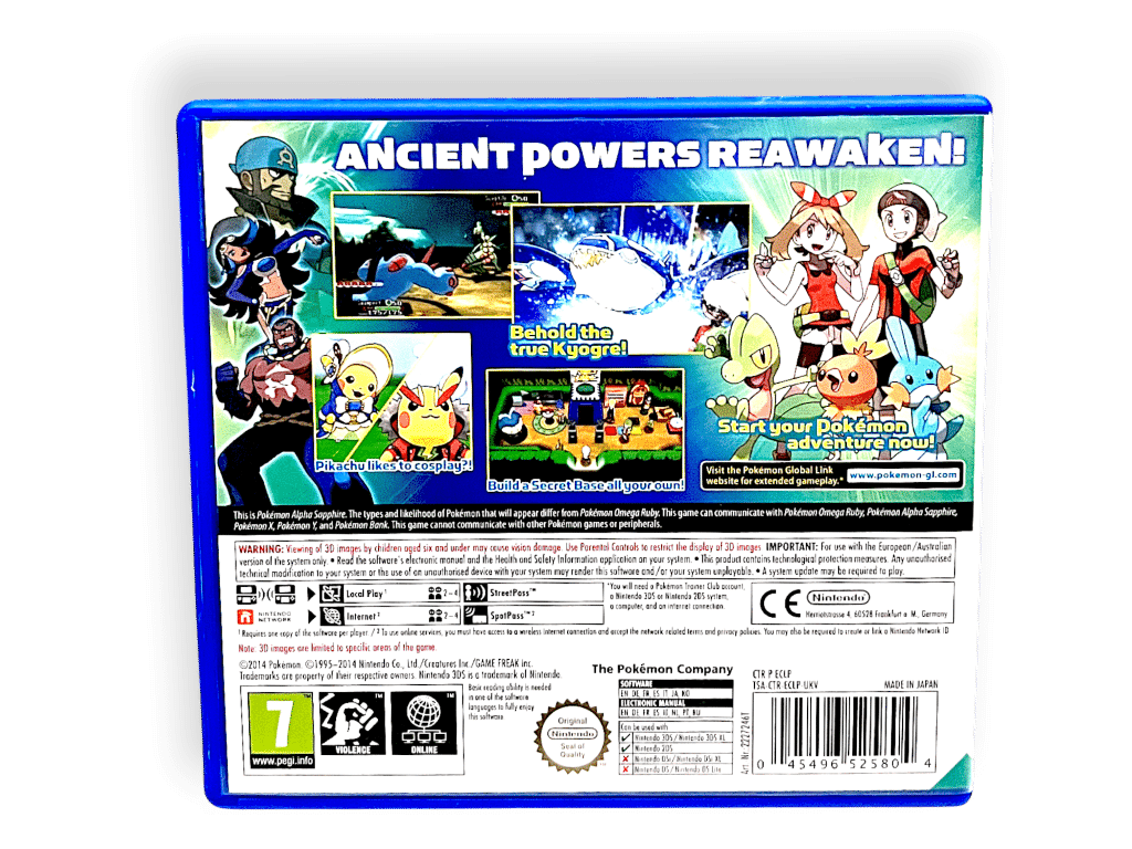 Pokemon Alpha Sapphire (Nintendo 3DS) - Appleby Games