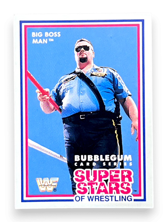 WWF Superstars of Wrestling 1989 SERIES 1 Card The Big Boss Man ...
