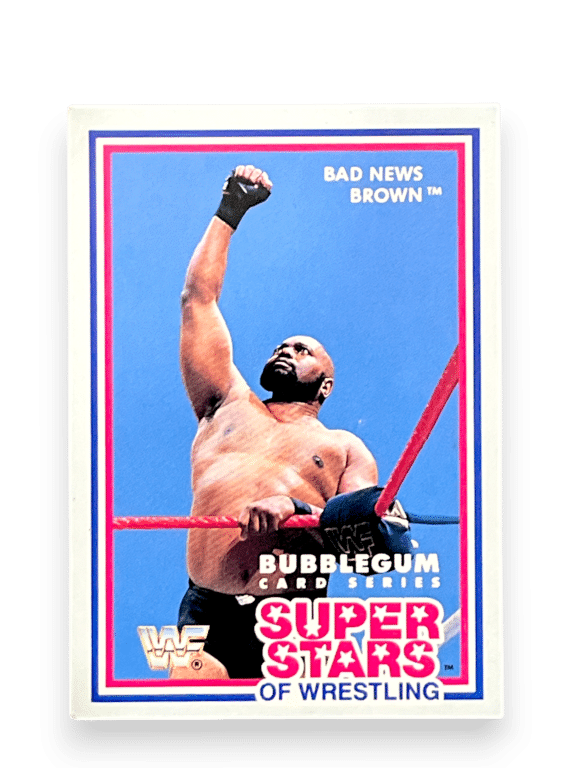 WWF Superstars of Wrestling 1989 SERIES 1 Card Bad News Brown - Appleby ...