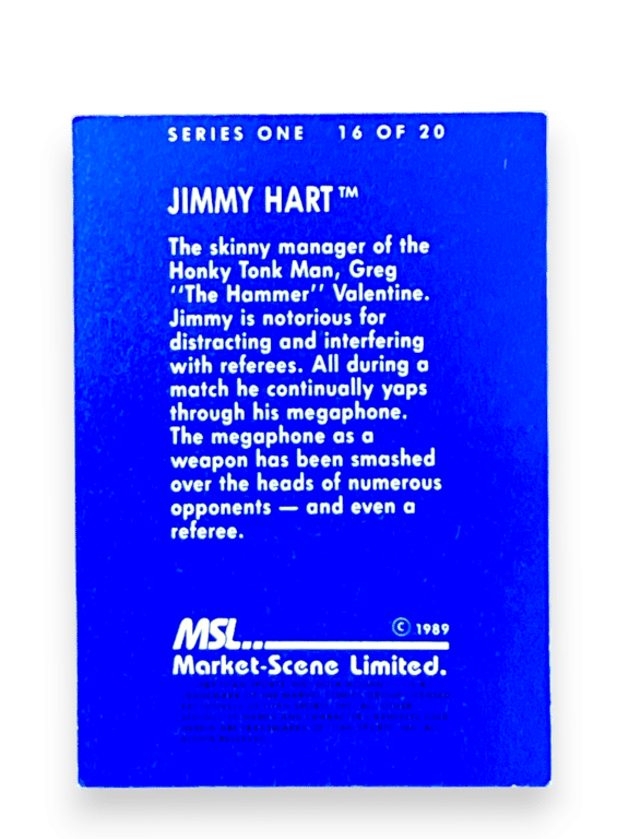 WWF Superstars of Wrestling 1989 SERIES 1 Card Jimmy Hart - Appleby Games