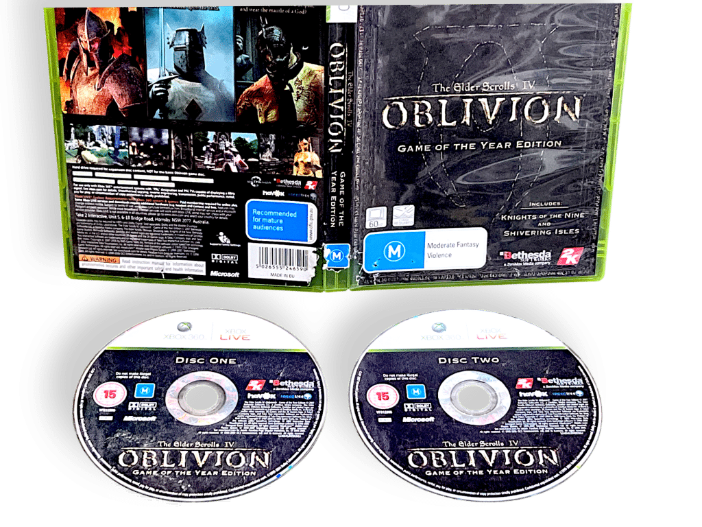 The Elder Scrolls IV Oblivion GAME OF THE YEAR EDITION (X360) *COMPLETE ...