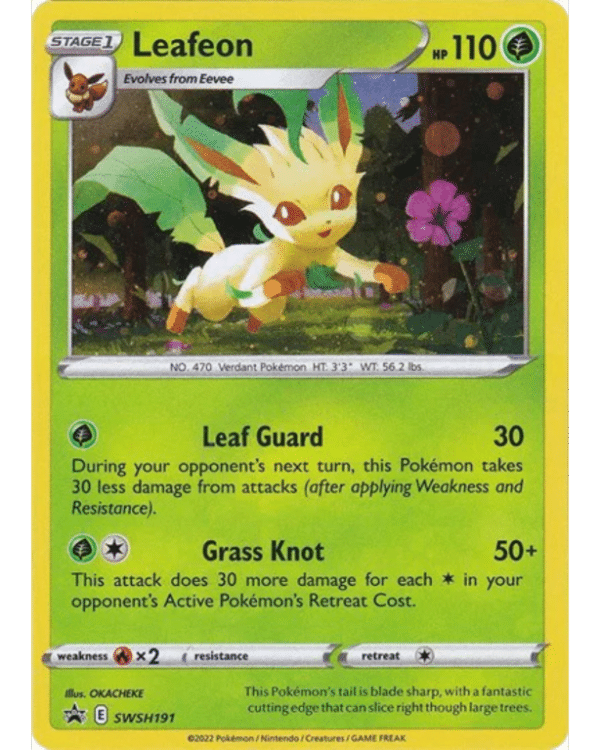 POKEMON TCG - Leafeon SWSH191 Sword & Shield Promo - Appleby Games