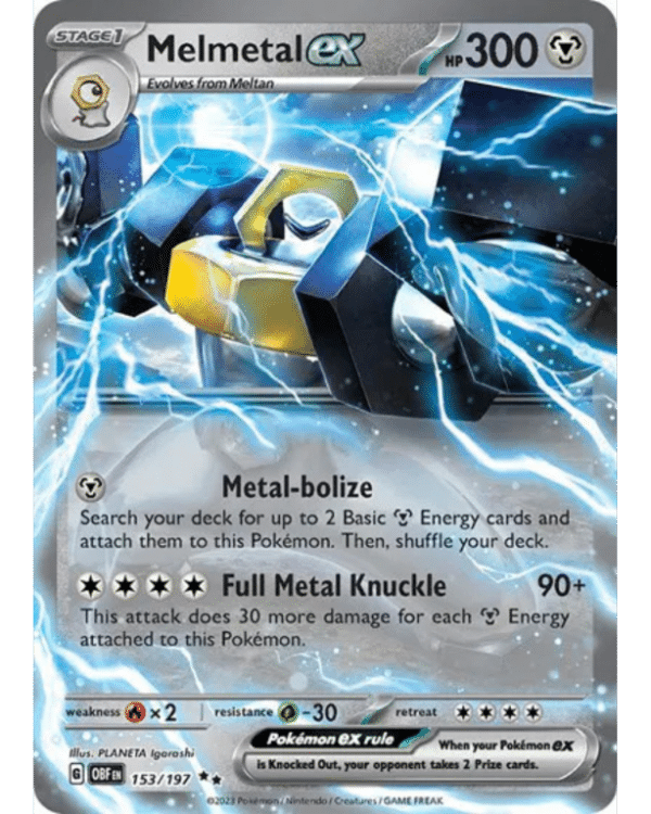 POKEMON TCG - Melmetal EX 153/197 Obsidian Flames - Appleby Games