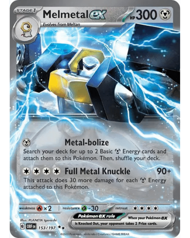 POKEMON TCG - Melmetal EX 153/197 Obsidian Flames - Appleby Games