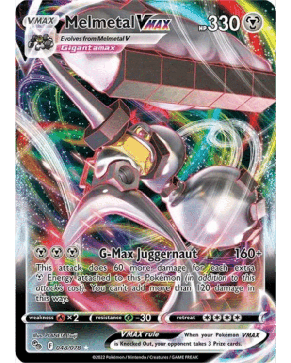 POKEMON TCG - Melmetal VMAX 048/078 Pokemon Go - Appleby Games