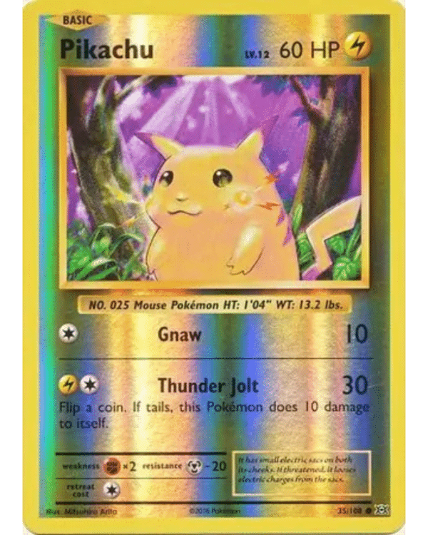 POKEMON TCG - Pikachu 35/108 Evolutions HOLO - Appleby Games