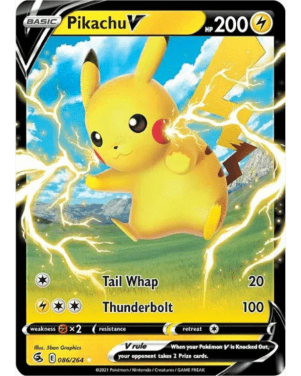 POKEMON TCG - Pikachu V 086/264 Fusion Strike - Appleby Games