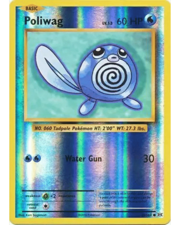 POKEMON TCG - Poliwag 23/108 Evolutions HOLO - Appleby Games
