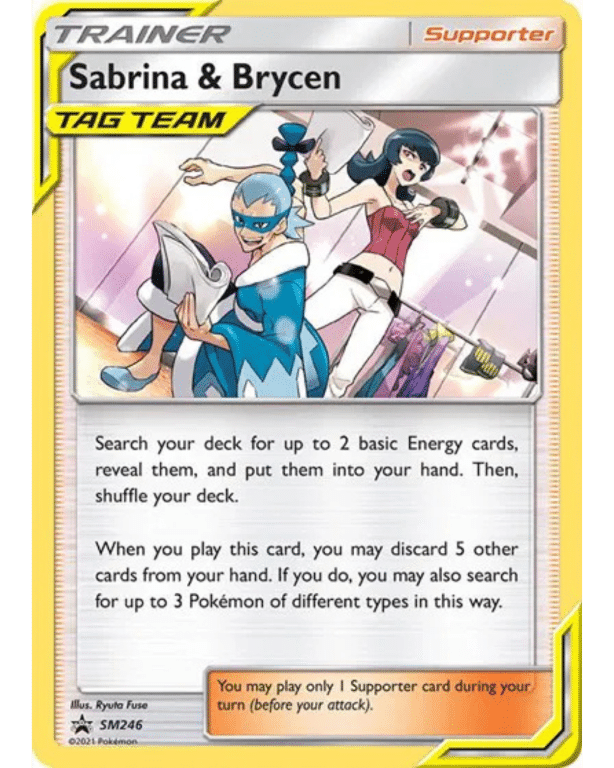 POKEMON TCG - Sabrina & Brycen SM246 Sun & Moo Promo - Appleby Games