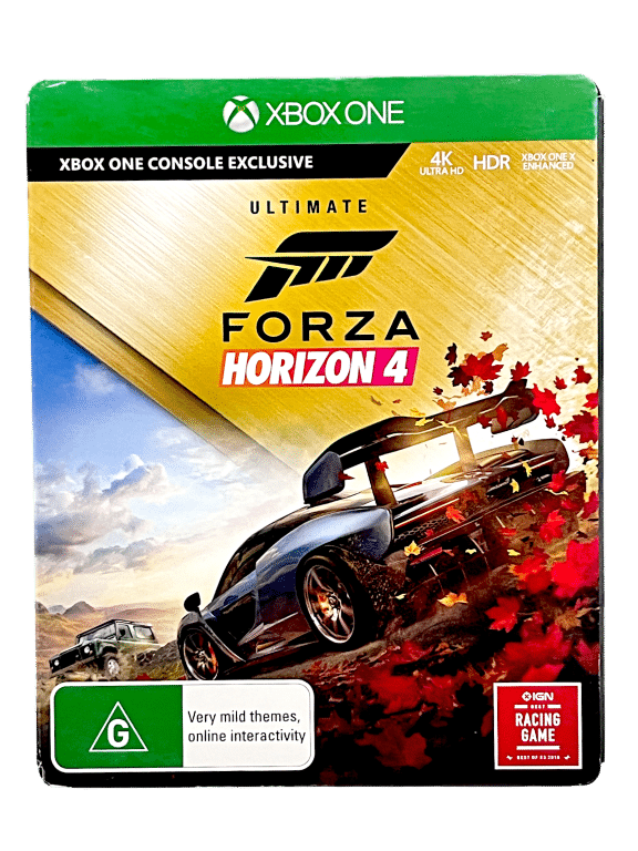 FORZA HORIZON 4 (Xbox One) STEEL EDITION *BOXED, COMPLETE* - Appleby Games