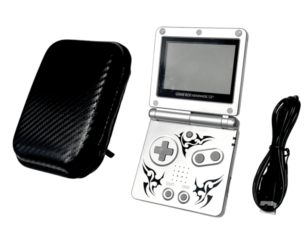 Game Boy Advance SP (Silver) *TRIBAL LIMITED EDITION* - Appleby Games